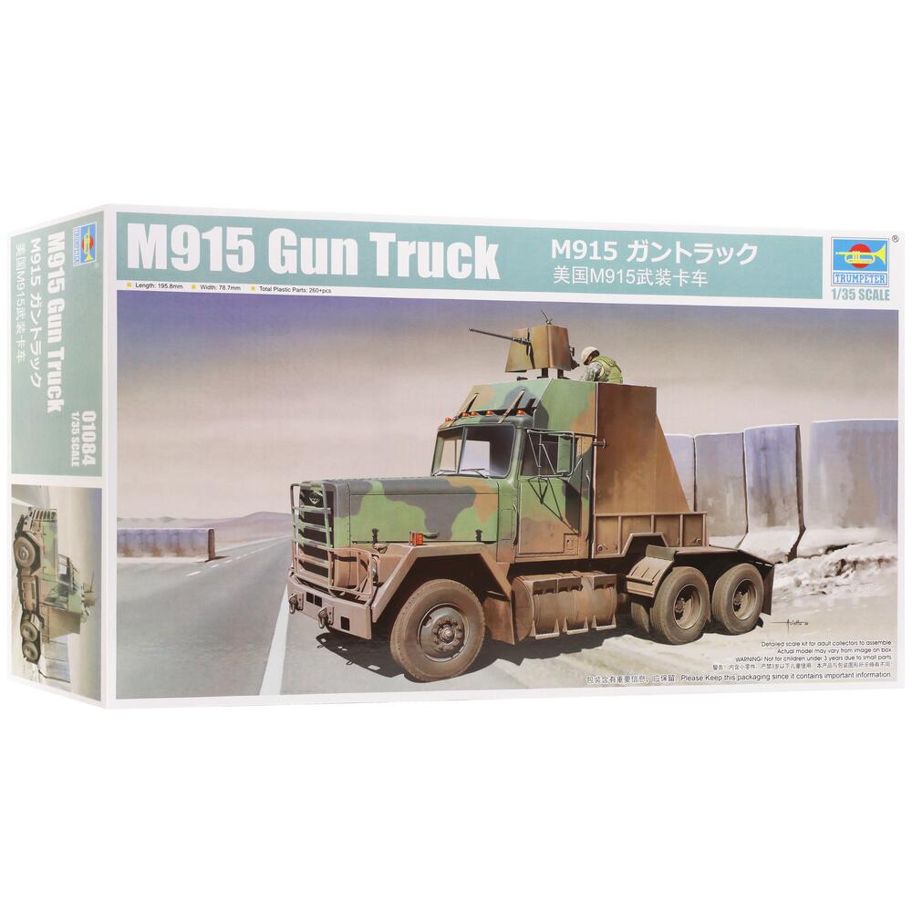 Trumpeter M915 6x4 Gun Truck Military Model Kit Scale 1:35