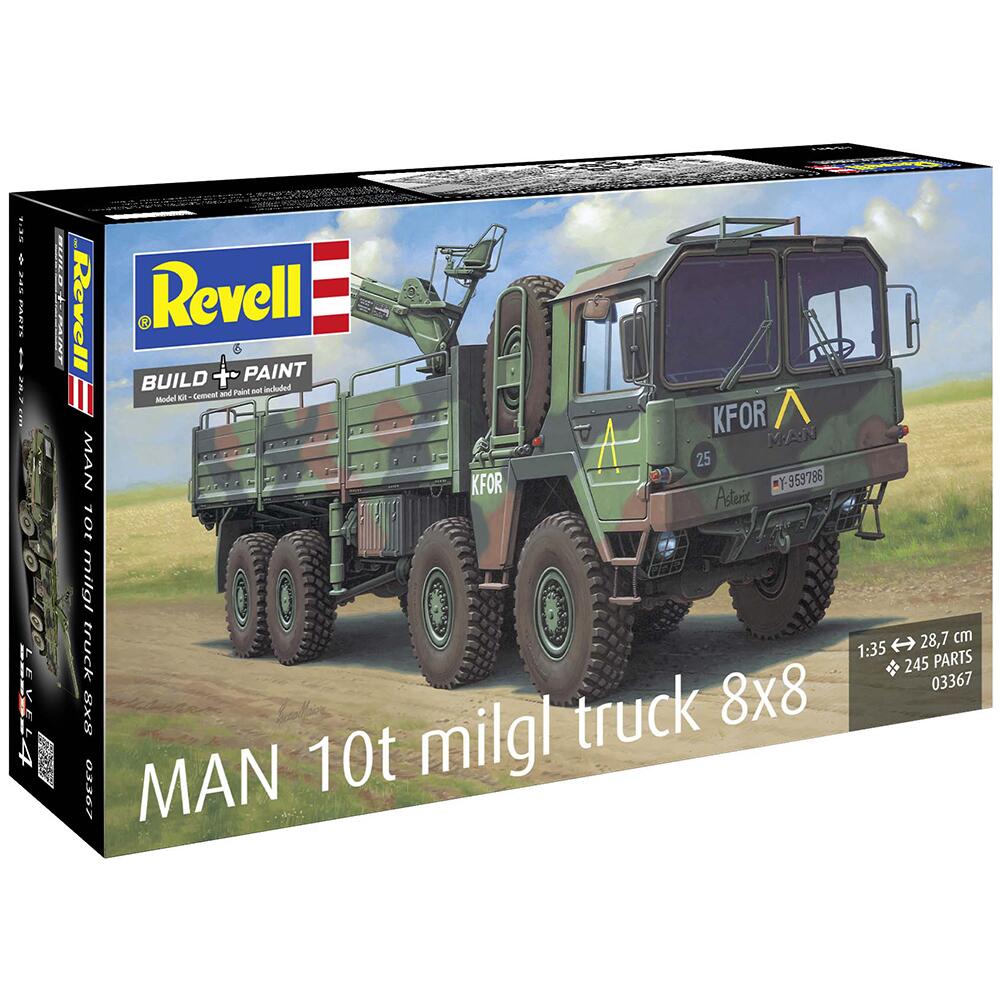 Revell MAN 10t milgl 8x8 Truck Military Vehicle Model Kit Scale 1:35