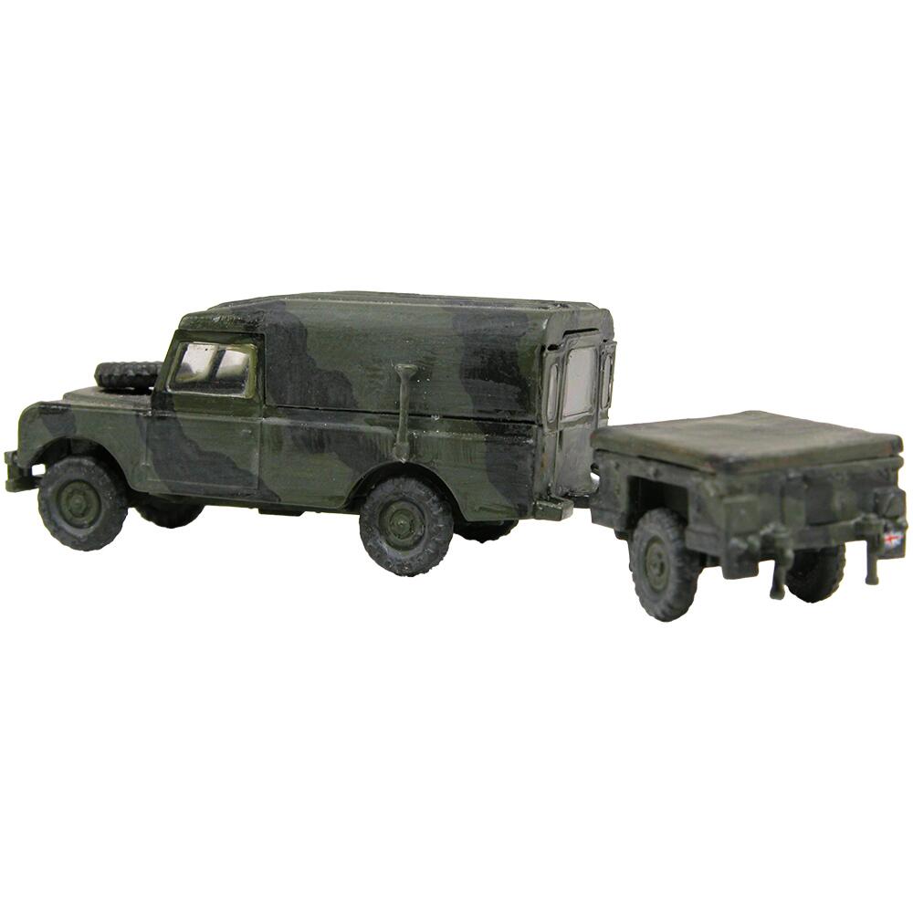 Airfix LWB Land Rover Hard Top & Trailer Model Kit Scale 1:76