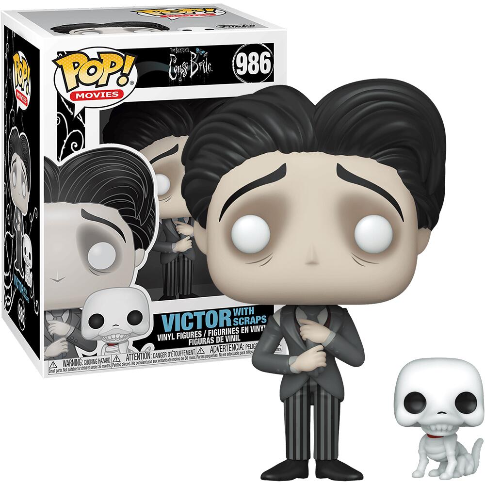 Funko POP! Movies Corpse Bride Victor with Scraps Vinyl Figures #986