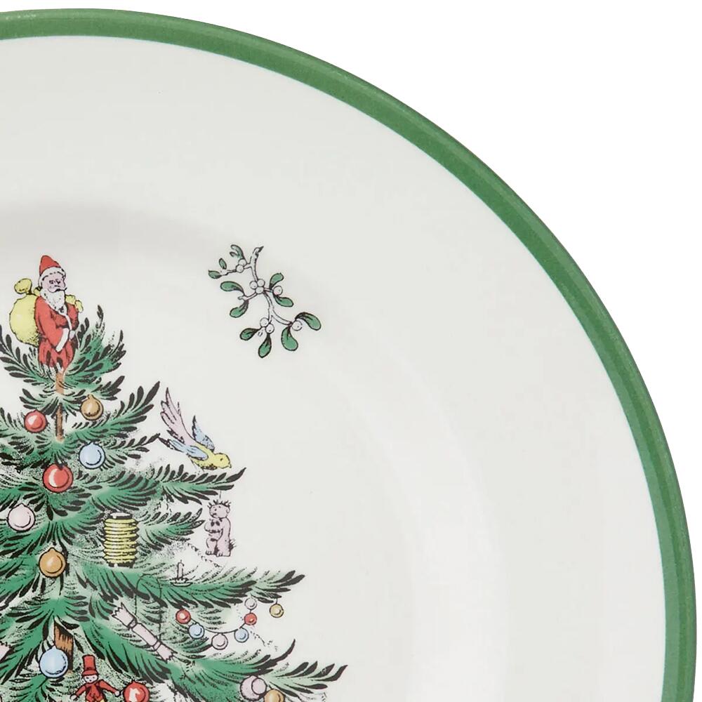 Spode Christmas Tree Dinner Plates Set of 4