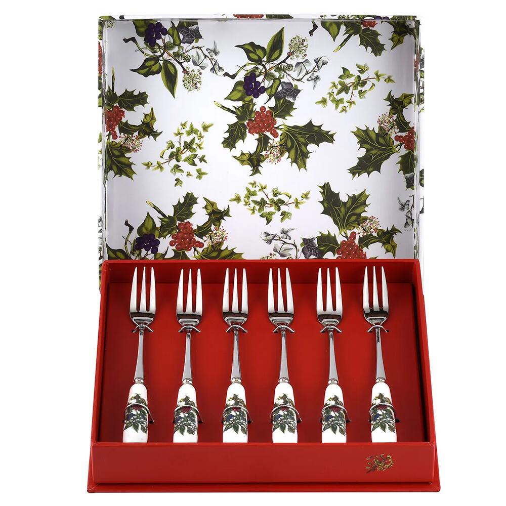 Portmeirion The Holly & The Ivy Pastry Forks Set of 6