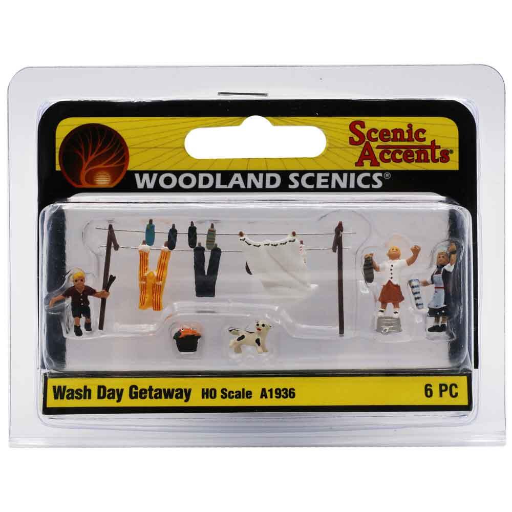 Woodland Scenic Accents Wash Day Getaway for HO Scale Model Railway and ...