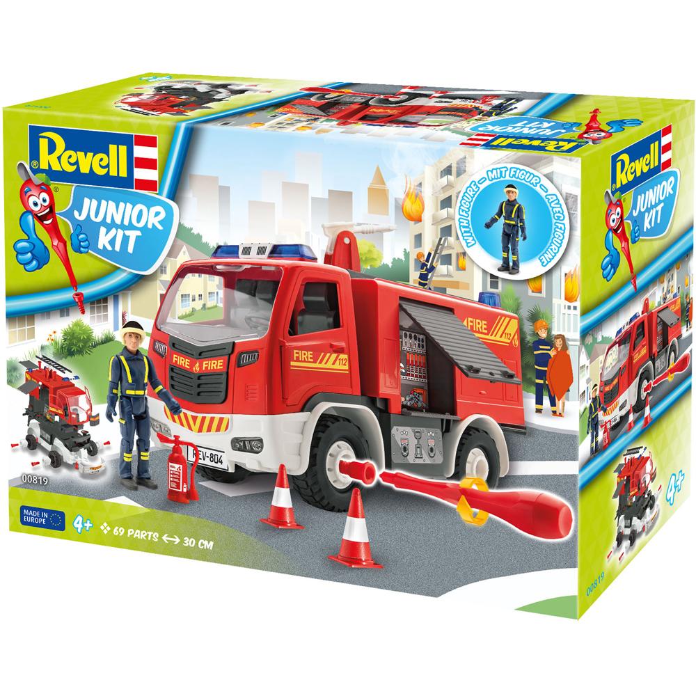 Revell Junior Kit Fire Truck with Fireman Figure Scale 120