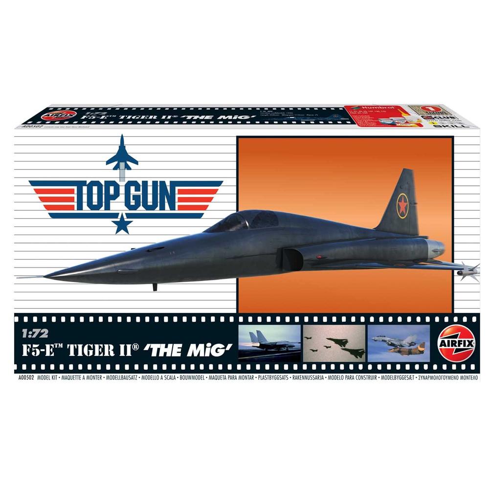 Airfix Top Gun F5-E Tiger II 'The Mig' Aircraft Model Kit (Scale 1:72)