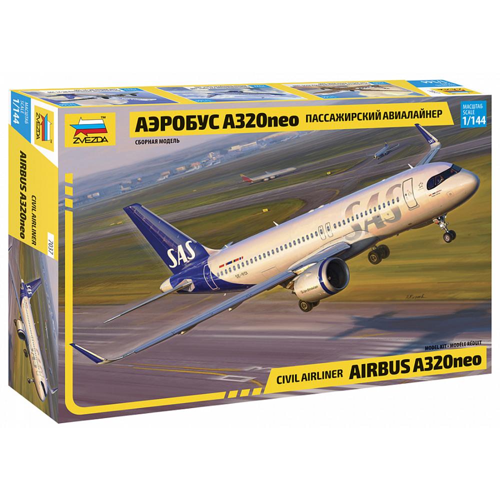 Zvezda Airbus A320neo Civil Airliner Model Kit (Scale 1:144)