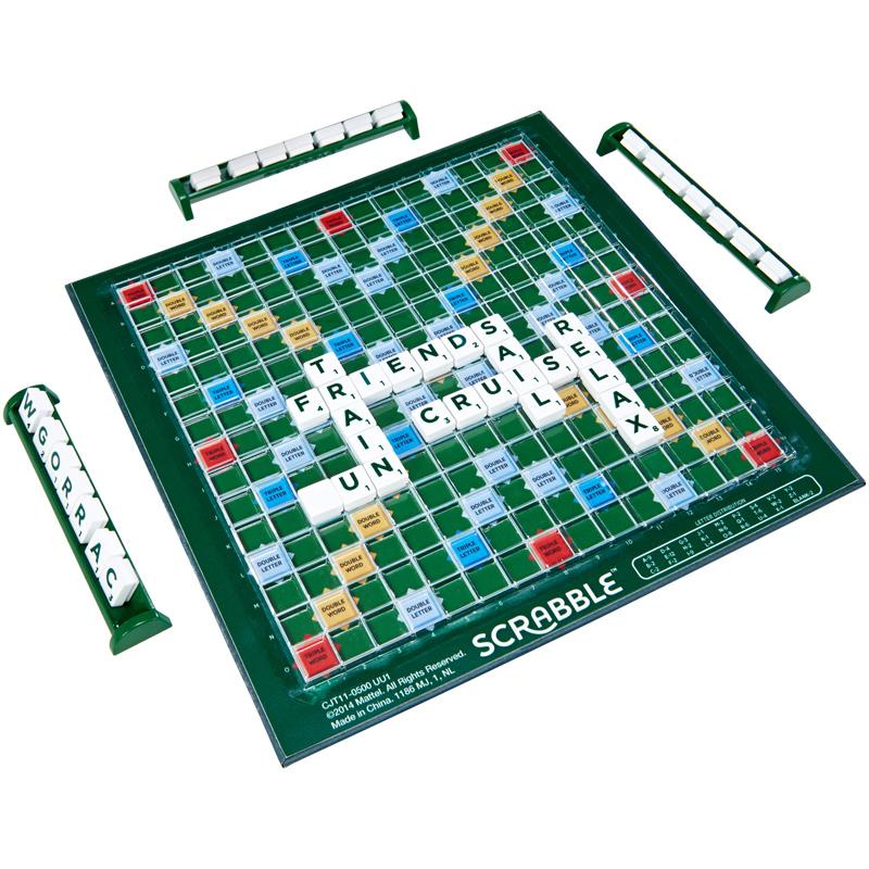 Mattel Games Travel Scrabble Compact Game