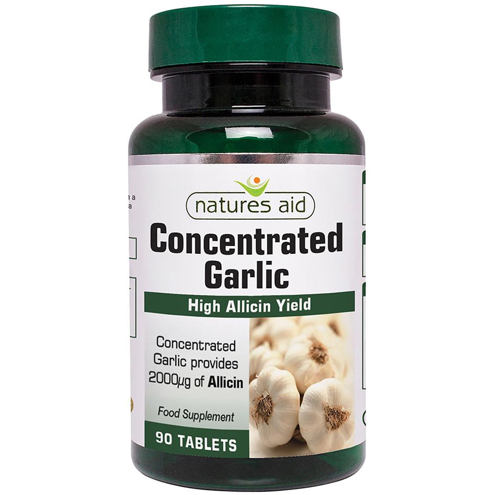 Natures Aid Concentrated Garlic (2000µg Allicin) - 90 Tablets