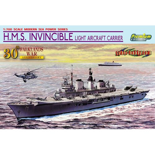 Dragon HMS Invincible Aircraft Carrier Falklands War Ship Model Kit ...