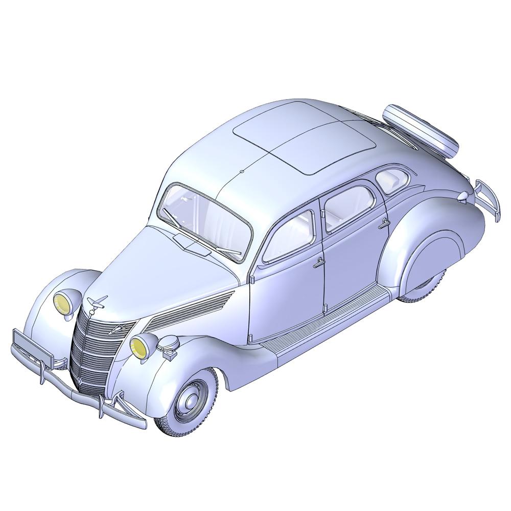 Roden Personenkraftwagen V8 G81A Special Road Car Model Kit Scale 1:35