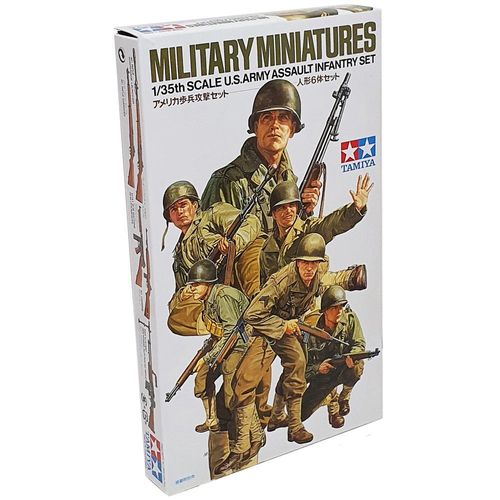 Tamiya Military Miniatures U.S. Army Assault Infantry Figures Model ...