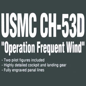 Academy USMC CH-53D Operation Frequent Wind Helicopter Model Kit Scale 1:72