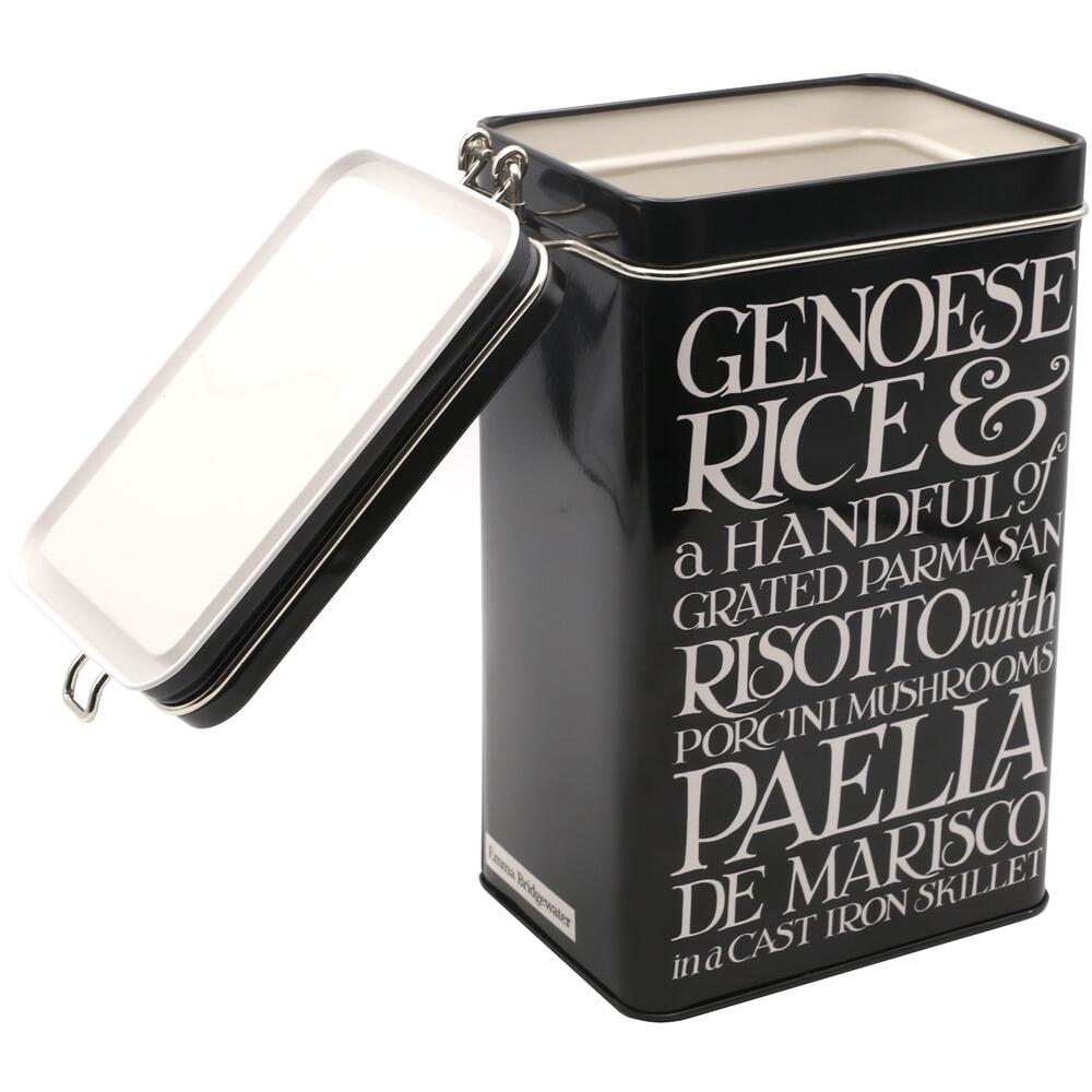 Emma Bridgewater Black Toast Large Storage Tin Rectangular with Clip Lid