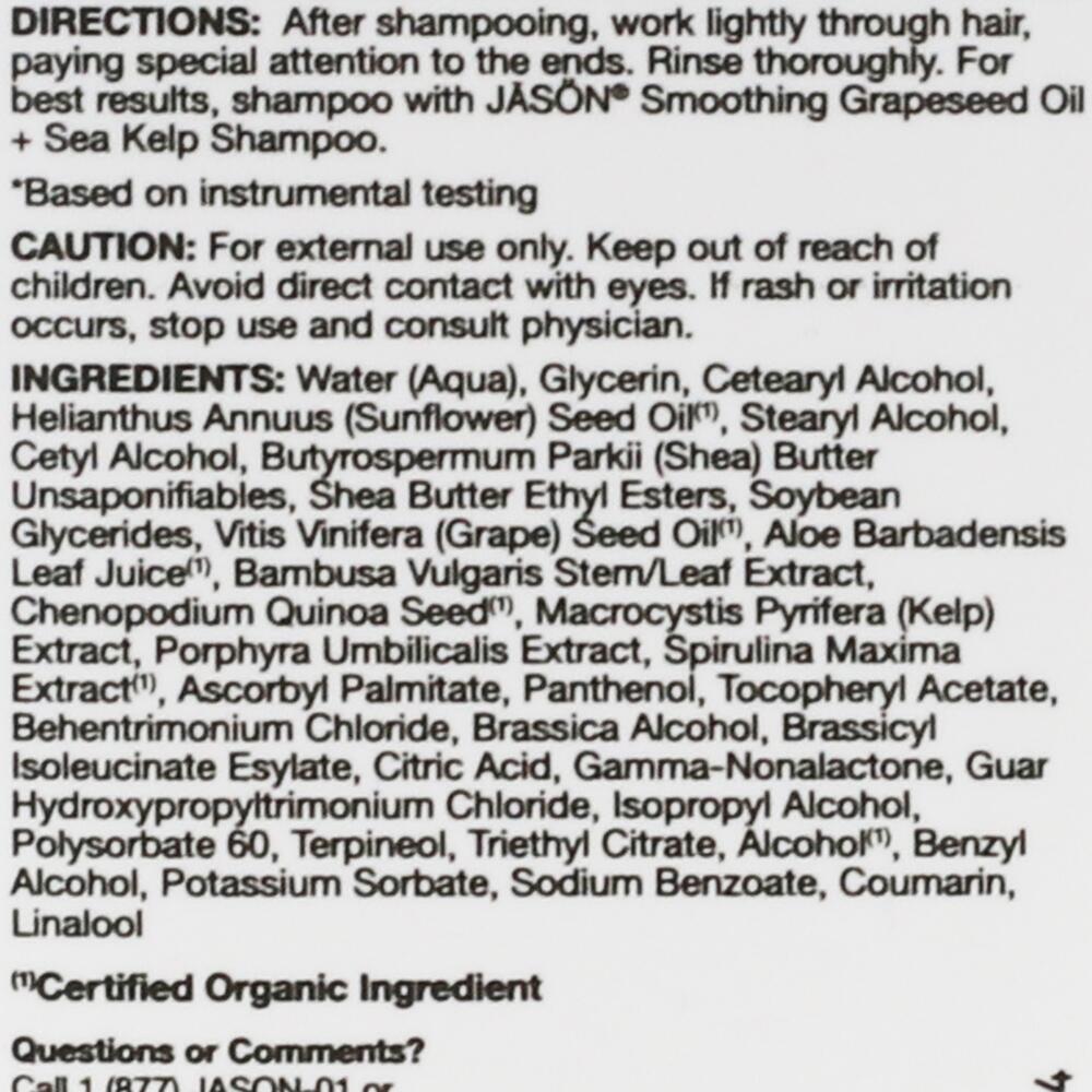 Jason Smoothing Grapeseed Oil and Sea Kelp Hair Conditioner 473ml