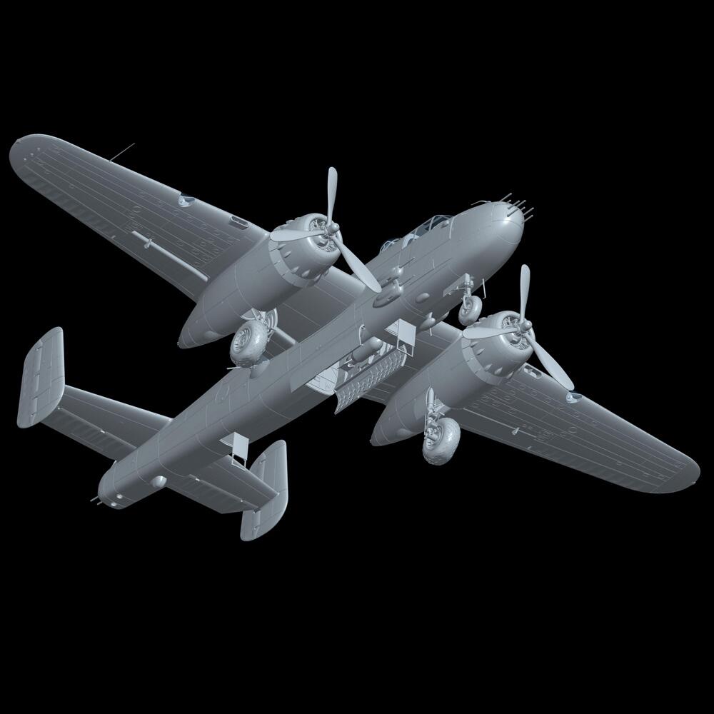 HK Models B-25J Mitchell Strafing Babes Military Aircraft Model Kit ...