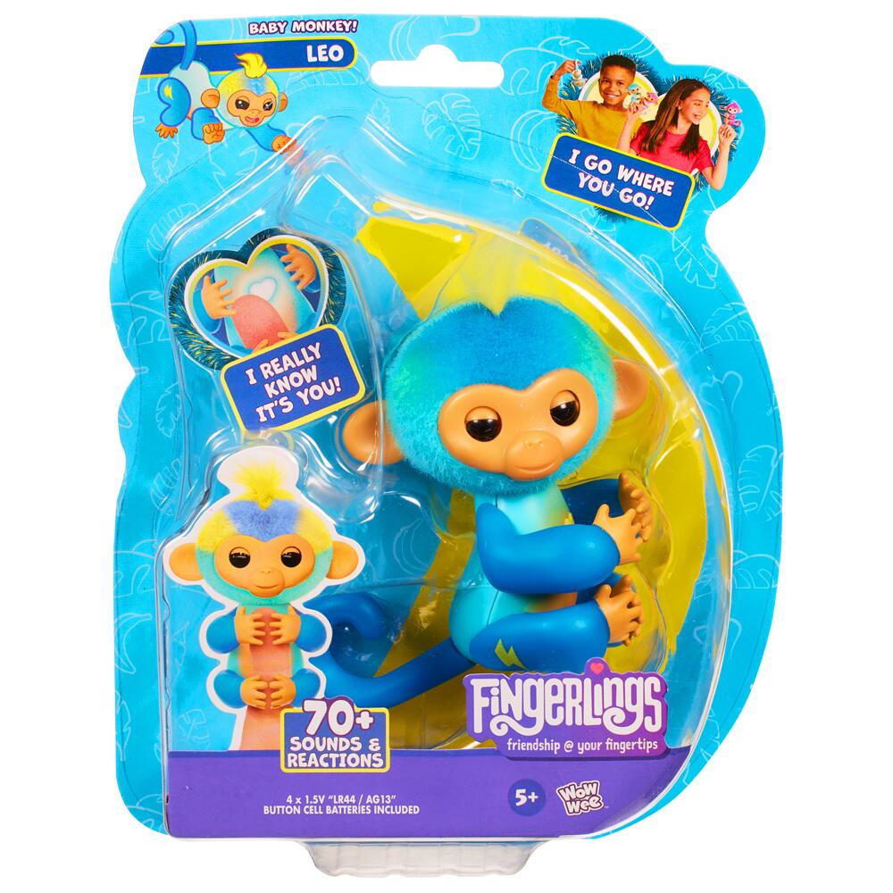 Fingerlings Monkey BLUE LEO