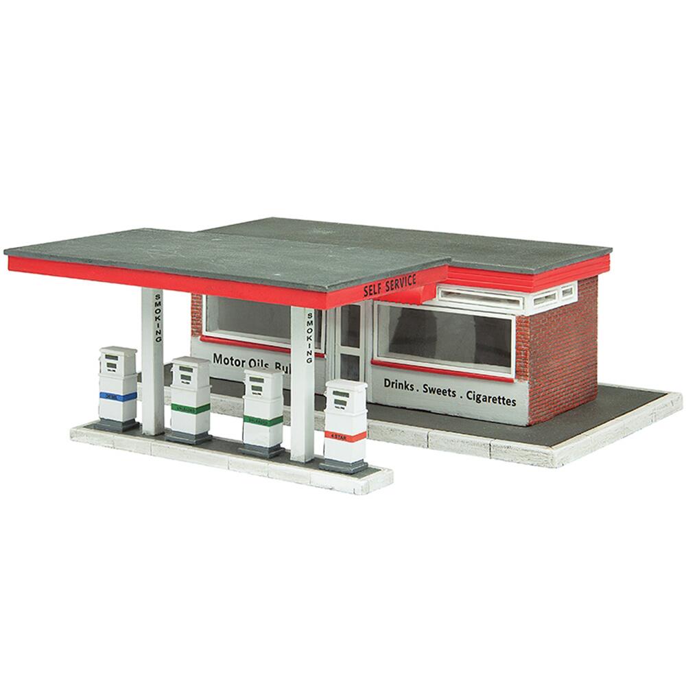 Scenecraft Petrol Filling Station Model Railway Building 00 Gauge 1:76 ...