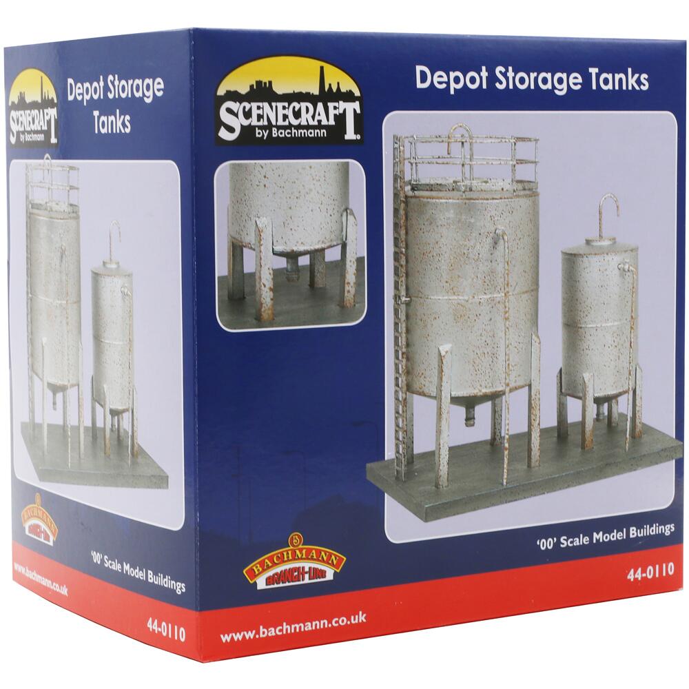 Scenecraft Depot Storage Tanks Model Railway Building 00 Gauge 1:76 Scale
