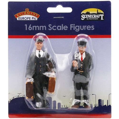 Scenecraft Porter and Station Master 16mm Scale Figure Set for Model ...