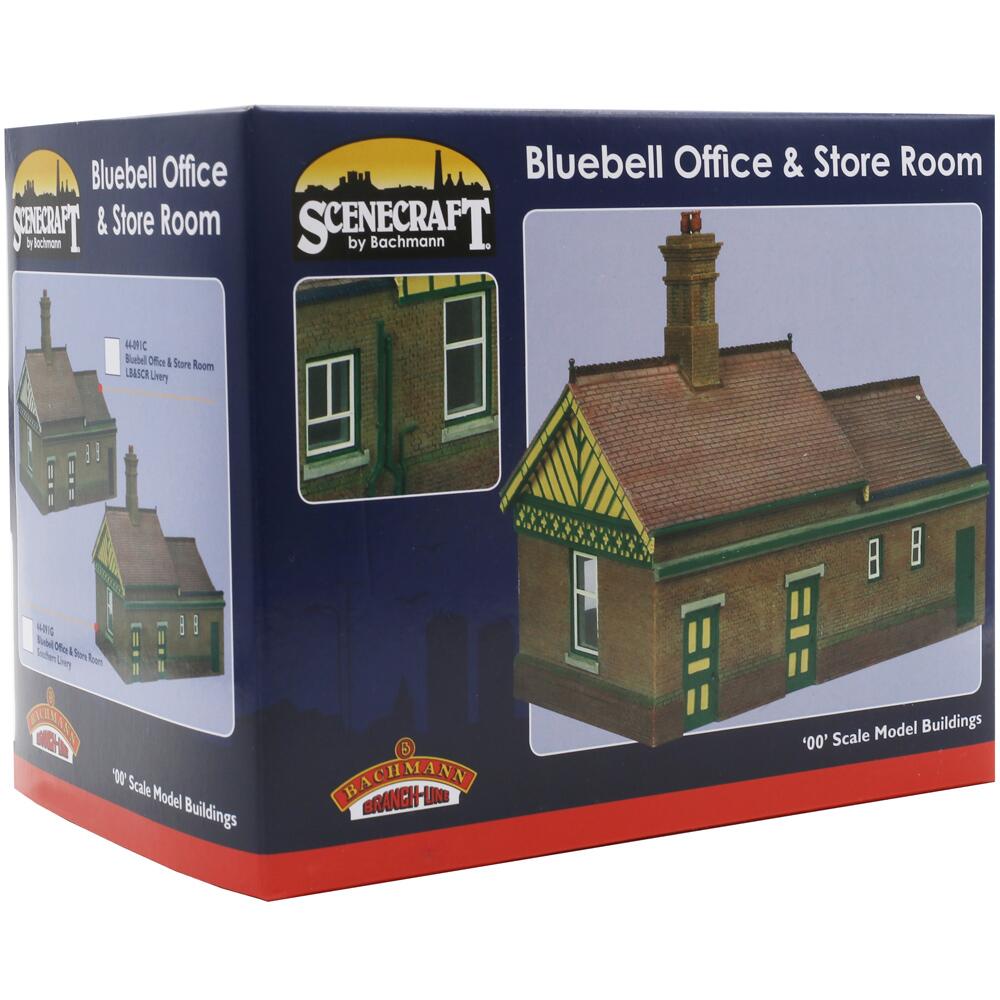 Scenecraft Bluebell Office and Store Room Green & Cream Model Railway ...
