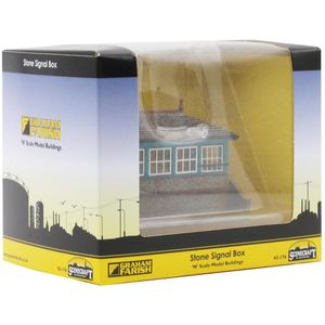 Scenecraft Graham Farish Stone Signal Box N Gauge Model Railway Building