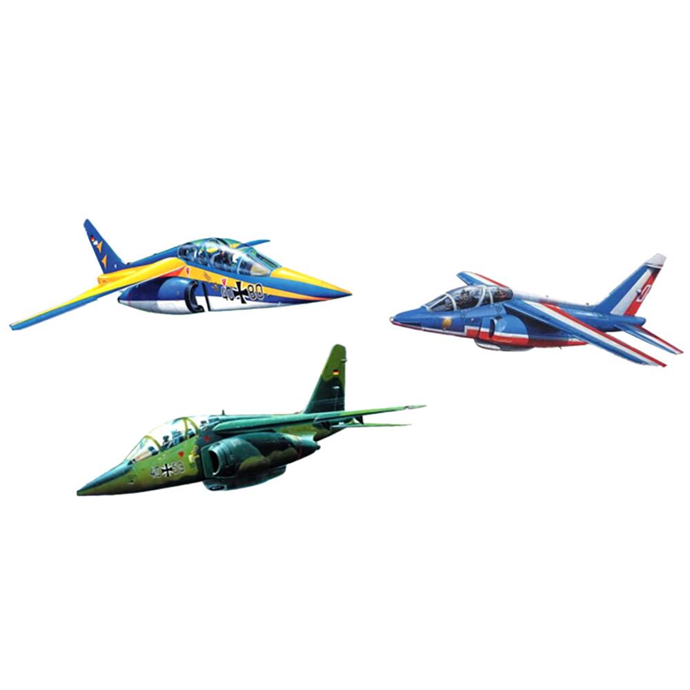 Revell Alpha Jet Aircraft Set of 3 Model Kits 50th Anniversary Scale 1/144