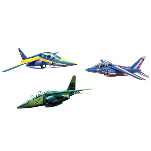Revell Alpha Jet Aircraft Set of 3 Model Kits 50th Anniversary Scale 1/144