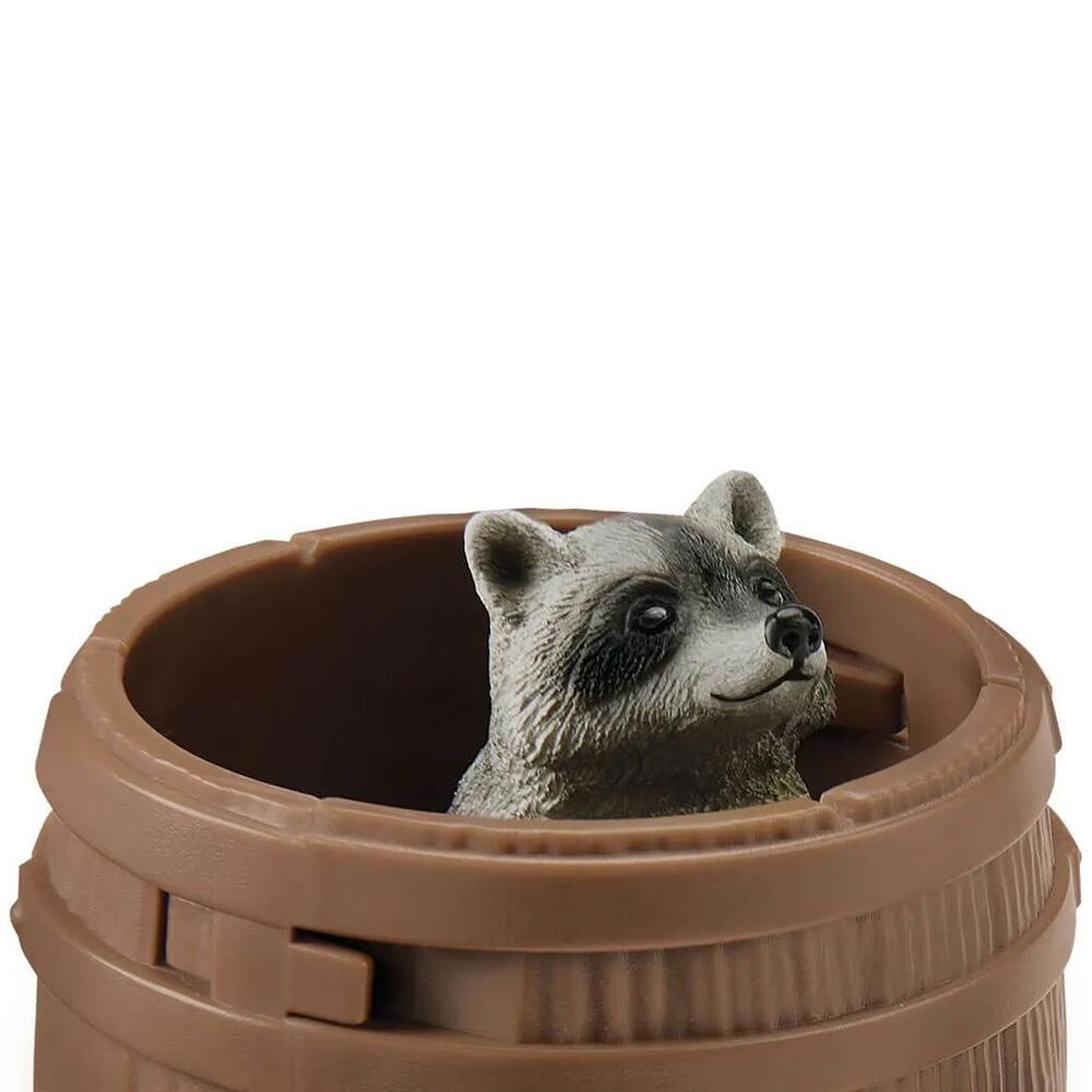 Schleich Wild Life Raccoons NUTTY MISCHIEF Playset