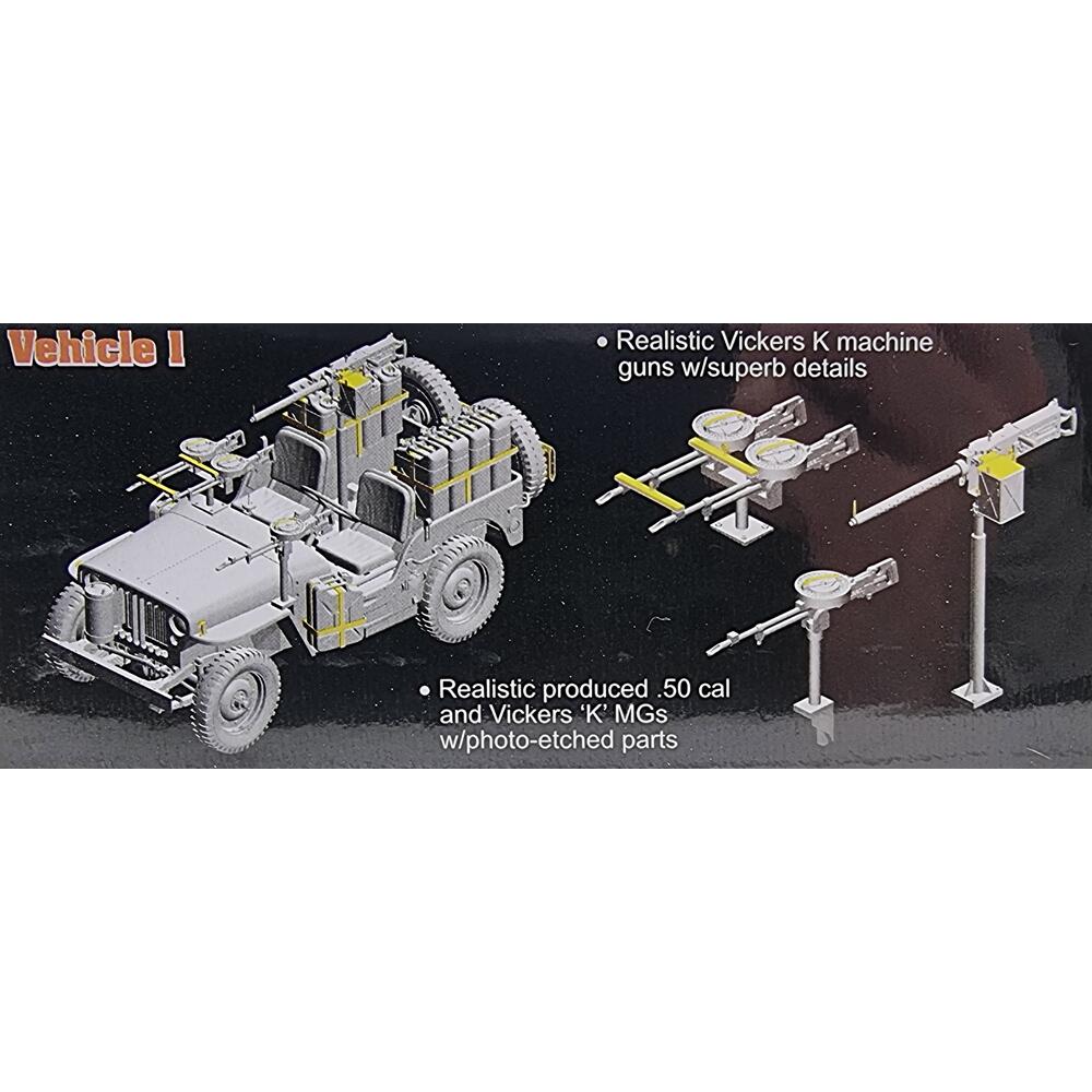 Dragon Smart Kit SAS Desert Raiders 3 Vehicles w/ 6 Crews Model Kit ...