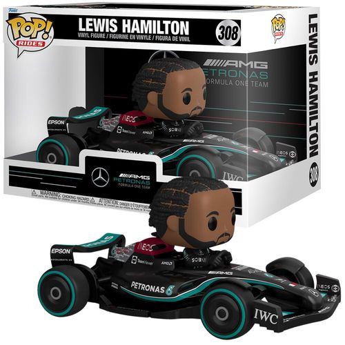 Funko POP! Rides Lewis Hamilton with Racing Car Vinyl Figure 308