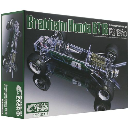 Ebbro Brabham Honda BT18 F2 1966 Clear Cowling Edition Model Kit Scale 1/20