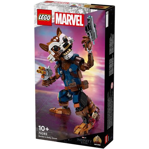 LEGO Marvel Rocket & Baby Groot Building Set 76282