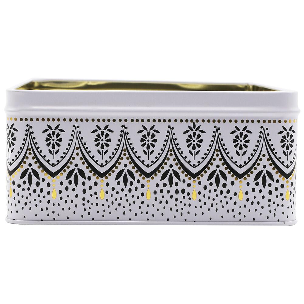 Sara Miller Artisanne Noir Deep Rectangular Storage Tin