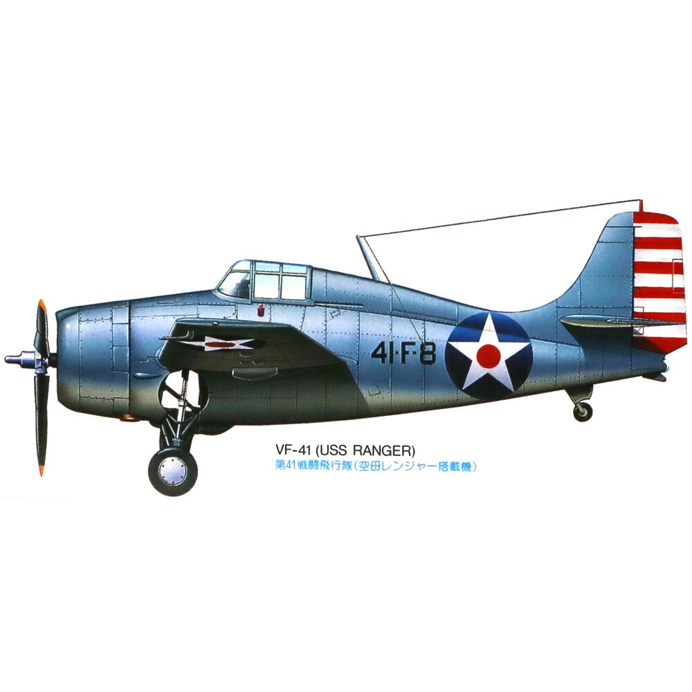 Tamiya 61034 Grumman F4F-4 Wildcat Plastic Model Kit Scale 1/48
