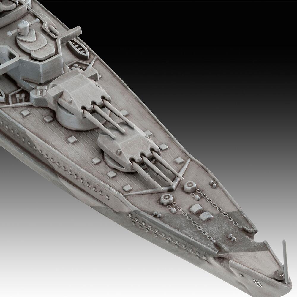 Revell Gneisenau German Battleship WWII Model Kit Scale 1:1200