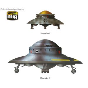 Takom Haunebu I II and III Flying Saucers Fantasy Model Kit Set Scale 1:350