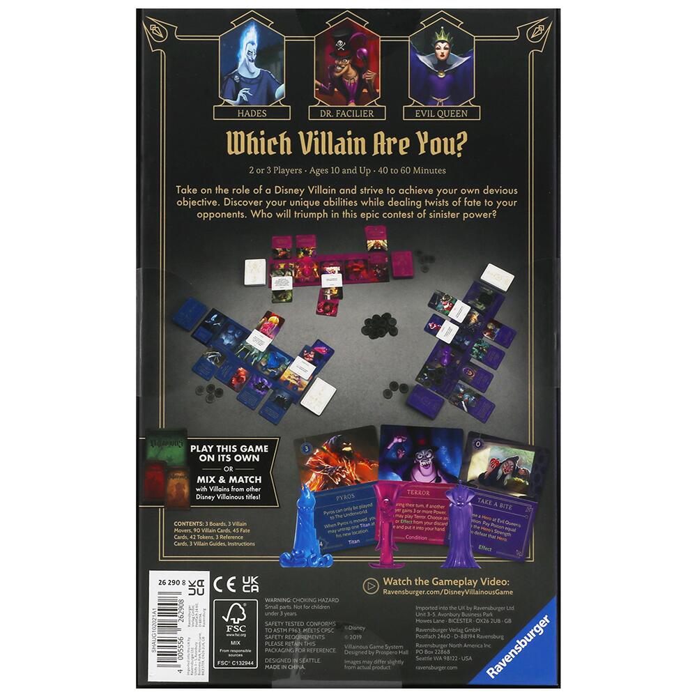 Ravensburger Disney Villainous Expansion Pack Wicked to the Core Board ...