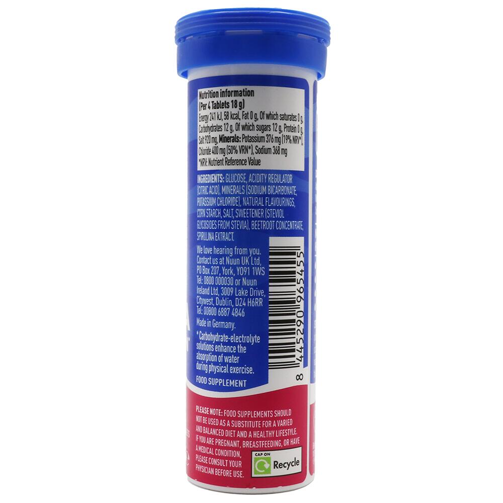 Nuun Ultra Hydration 10 Effervescent Tablets Raspberry Flavour