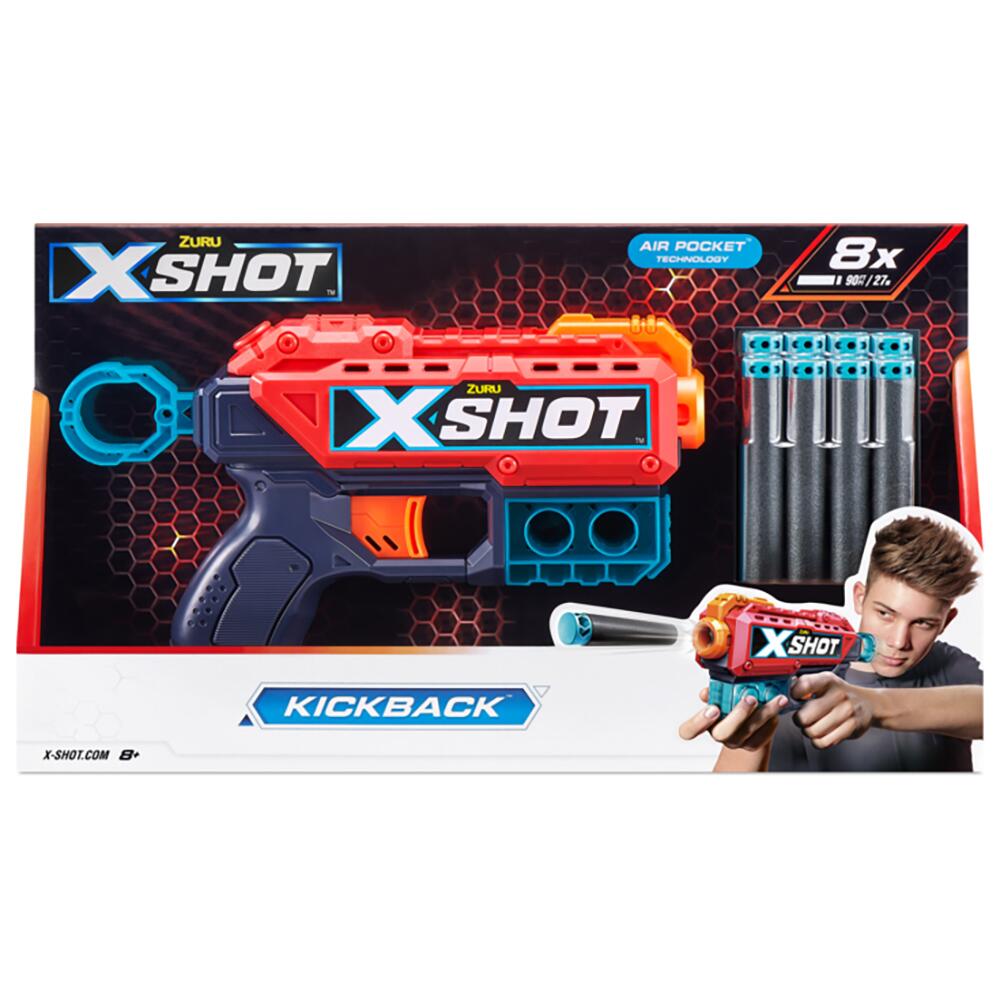 Zuru X SHOT Excel Kickback Dart Blaster with 8 Darts