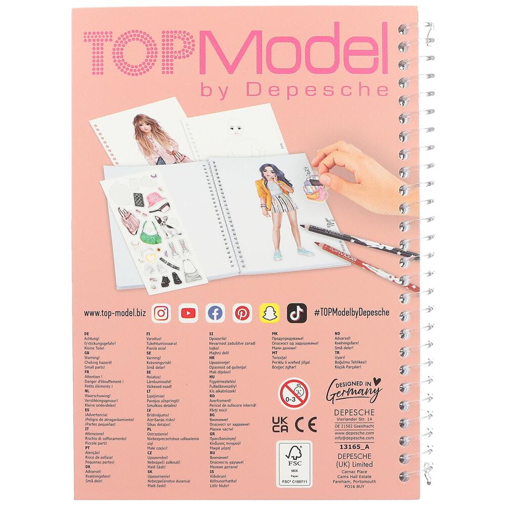 Depesche TOPModel Pocket Colouring Book LEXY & NYELA