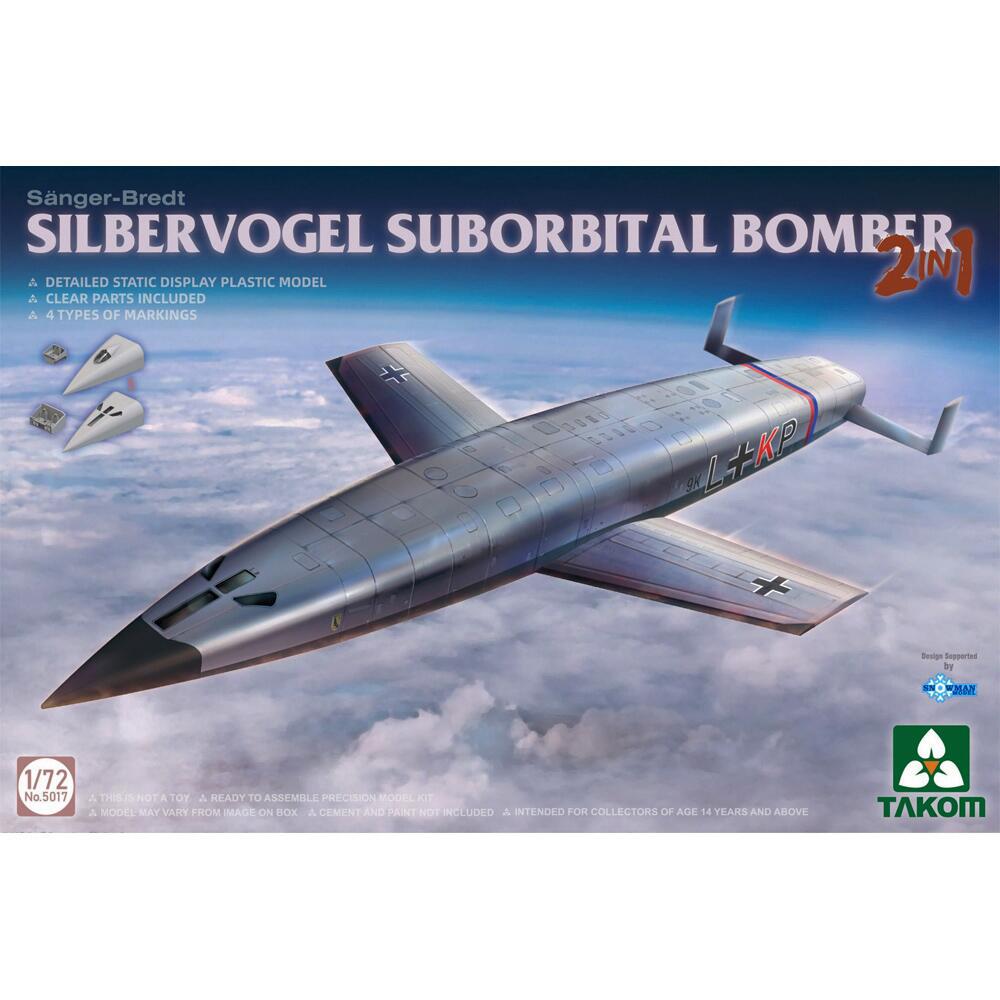 Takom Silbervogel Suborbital Bomber WWII German Concept Aircraft ...