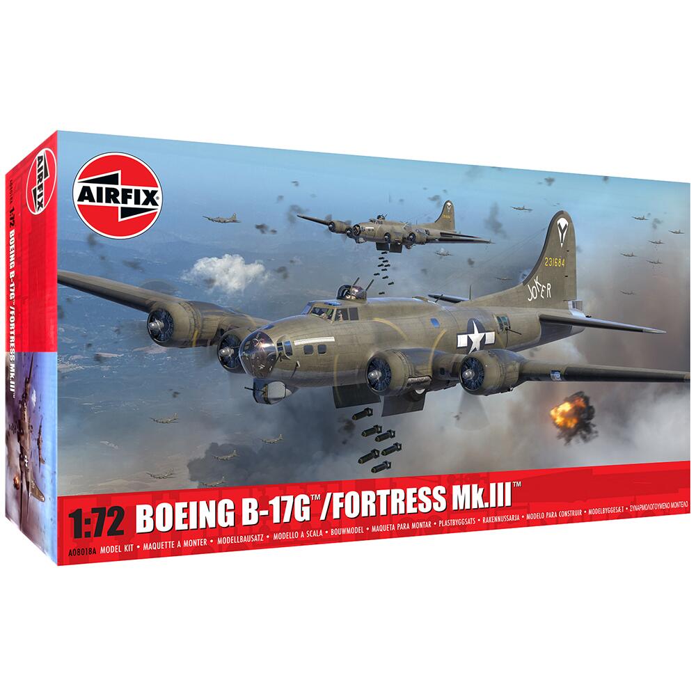 Airfix Boeing B-17G/Fortress Mk.III Military Aircraft Model Kit Scale 1:72