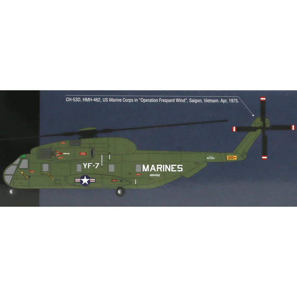 Academy USMC CH-53D Operation Frequent Wind Helicopter Model Kit Scale 1:72