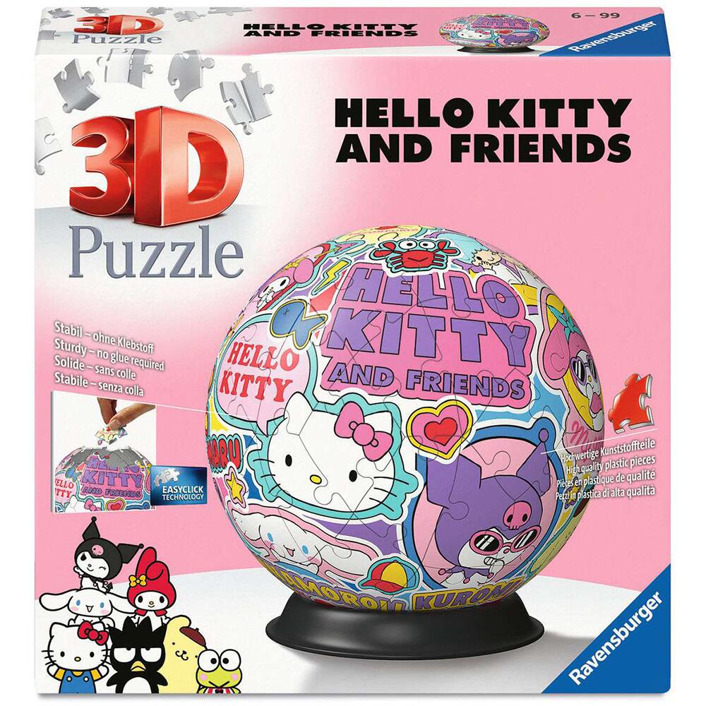 Ravensburger Hello Kitty 72 Piece 3D Jigsaw Puzzle Ball