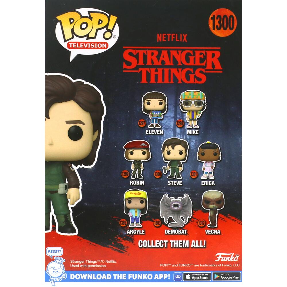 Funko POP! Television Stranger Things Steve Harrington in Hunter Outfit ...
