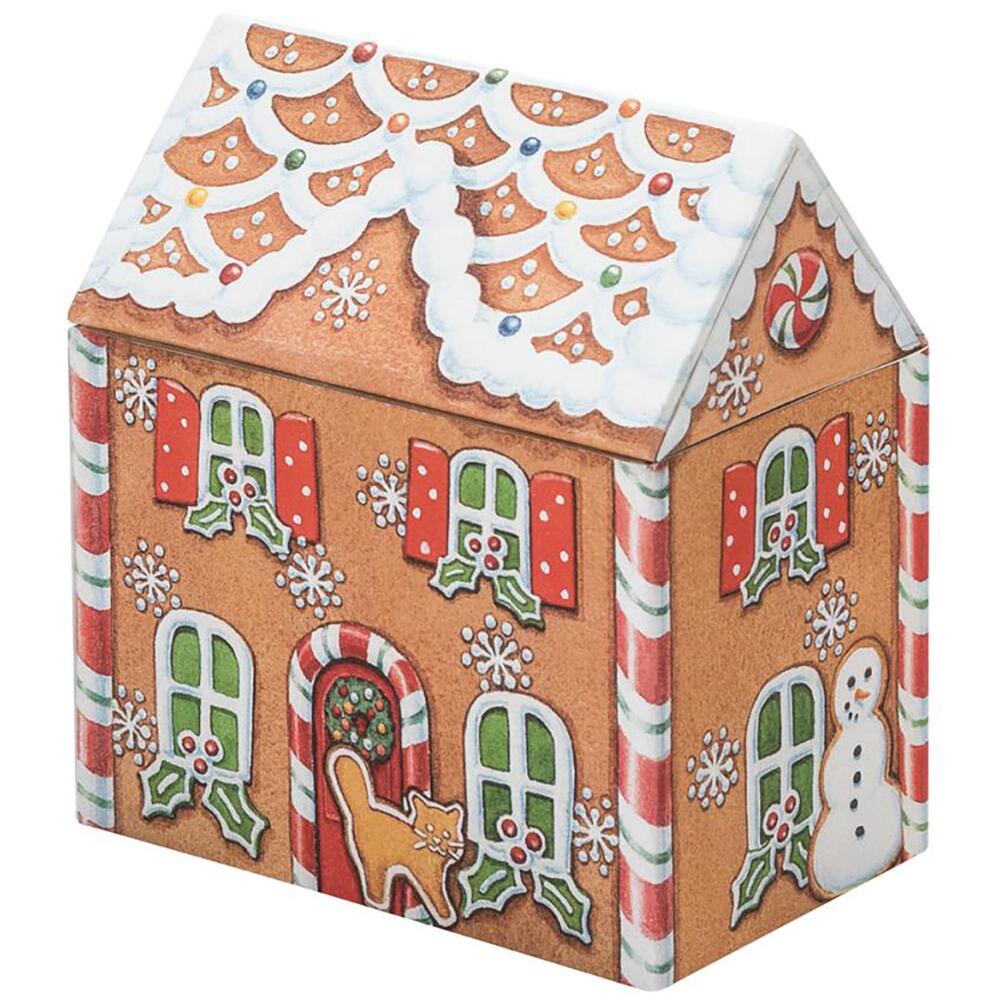 Dana Kubick Gingerbread House Shaped Storage Tin