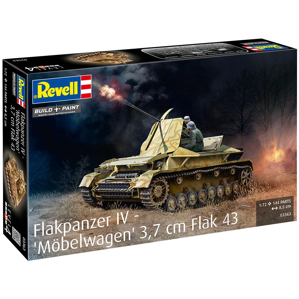 Revell Flakpanzer IV Möbelwagen 3.7cm Flak 43 Model Kit Scale 1:72