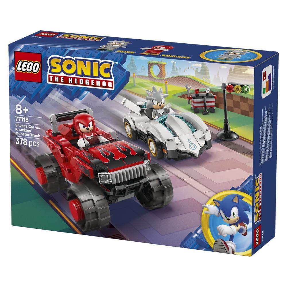 LEGO Sonic the Hedgehog Silver’s Car vs. Knuckles’ Monster Truck Set 77118