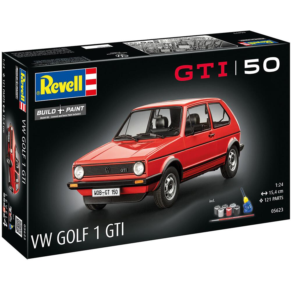 Revell Volkswagen Golf Mk.1 GTI 50 Years Model Kit Scale 1:24