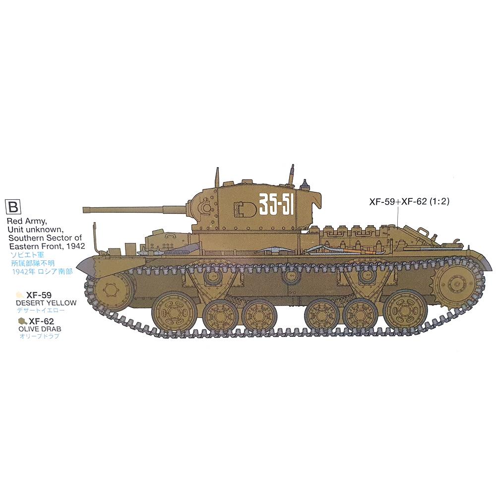 Tamiya Valentine MkII/IV British Tank Model Set Scale 135